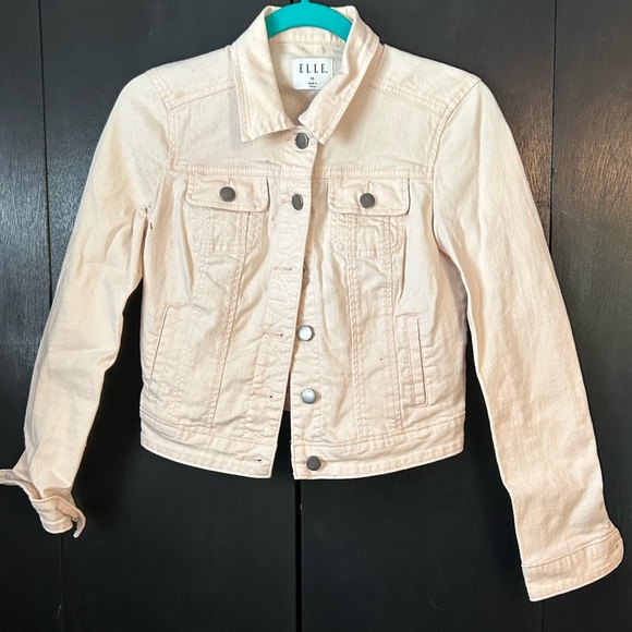 Elle | Jackets & Coats | Lt Pink Jean Jacket | Poshmark